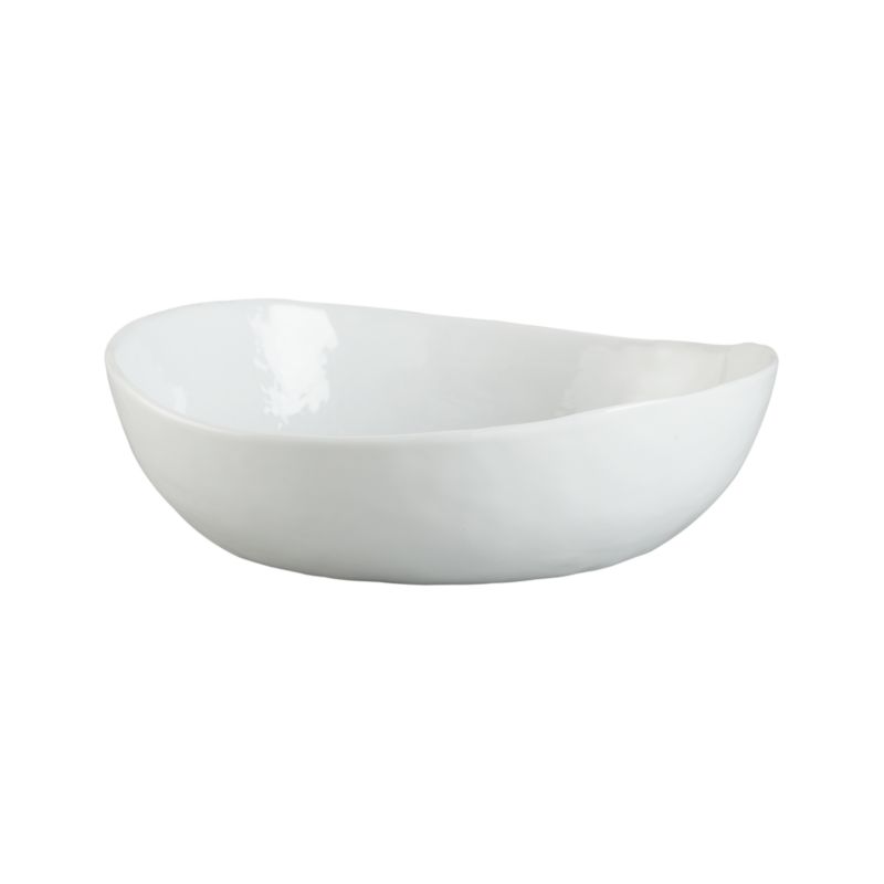 Mercer White Ceramic Dinner Bowl + Reviews | Crate & Barrel Canada