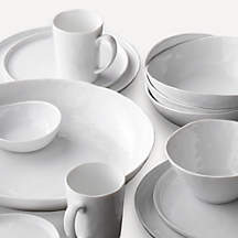 Mercer White Round Ceramic Dinner Plates, Set of 8 + Reviews | Crate ...