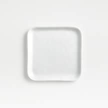 Mercer White Square Ceramic Appetizer Plate + Reviews | Crate & Barrel