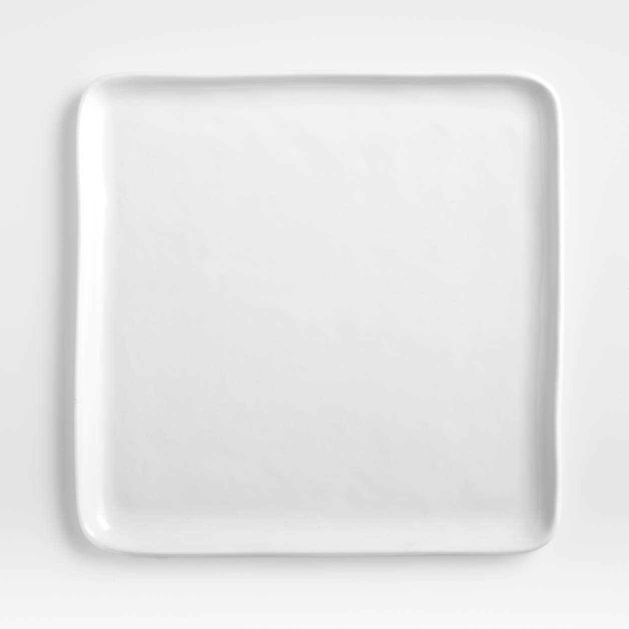 Mercer White Square Ceramic Dinner Plate + Reviews | Crate & Barrel