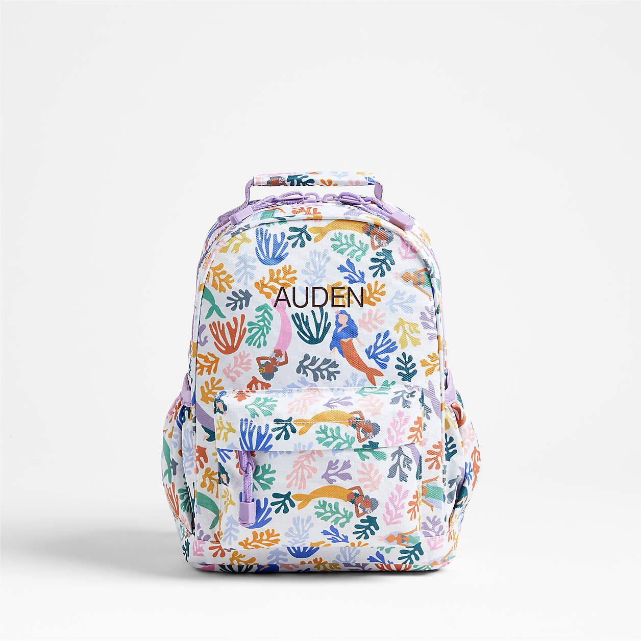 Mermaids Personalized Small Kids School Backpack with Side Pockets ...