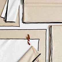 Merrow Stitch Crisp White Organic Cotton Napkin, Set of 4 + Reviews ...