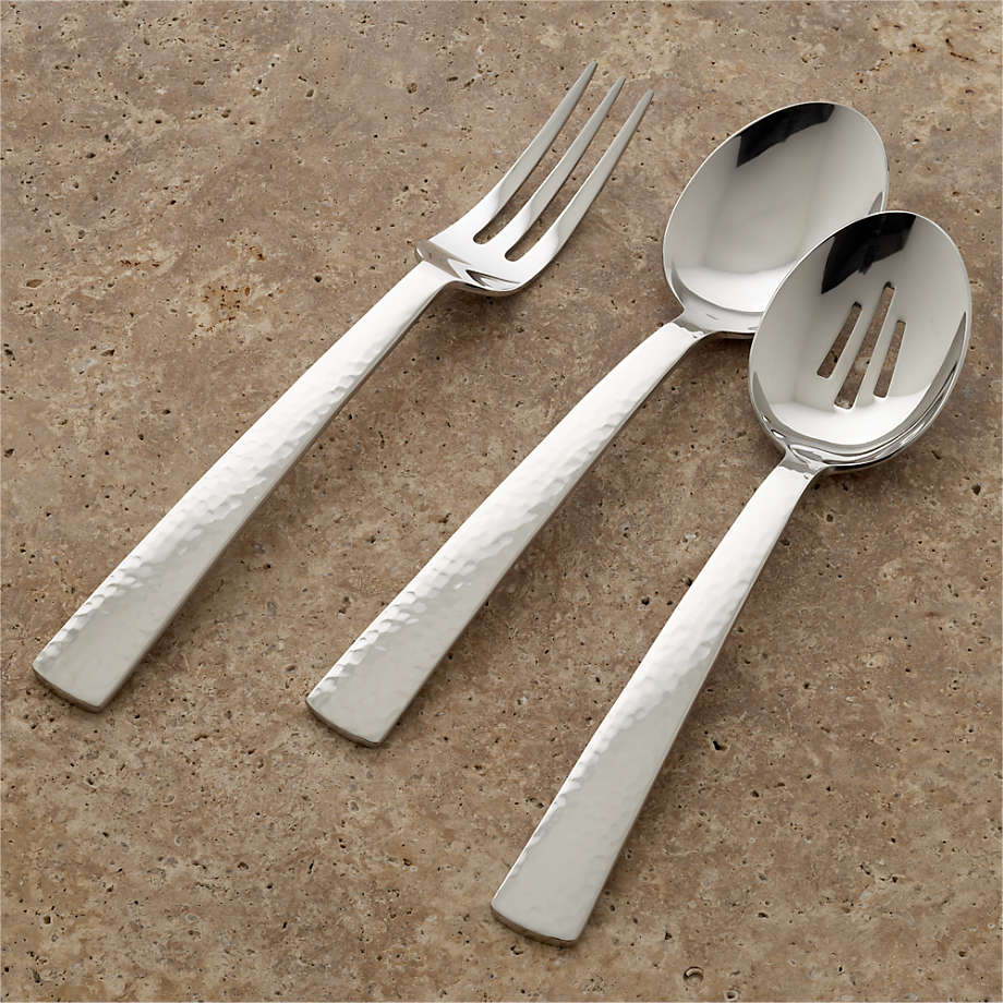 Mesa 3-Piece Serving Set + Reviews | Crate & Barrel