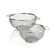 Set of 2 Mesh Colanders + Reviews | Crate & Barrel Canada