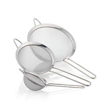 Stainless Steel Strainer-Sifter, Set of 3 + Reviews | Crate & Barrel