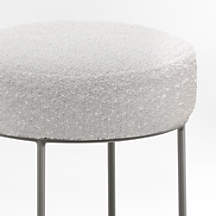 Meyer Dark Pewter Metal Counter Stool + Reviews | Crate & Barrel