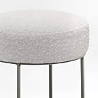 Meyer Dark Pewter Metal Counter Stool + Reviews | Crate & Barrel