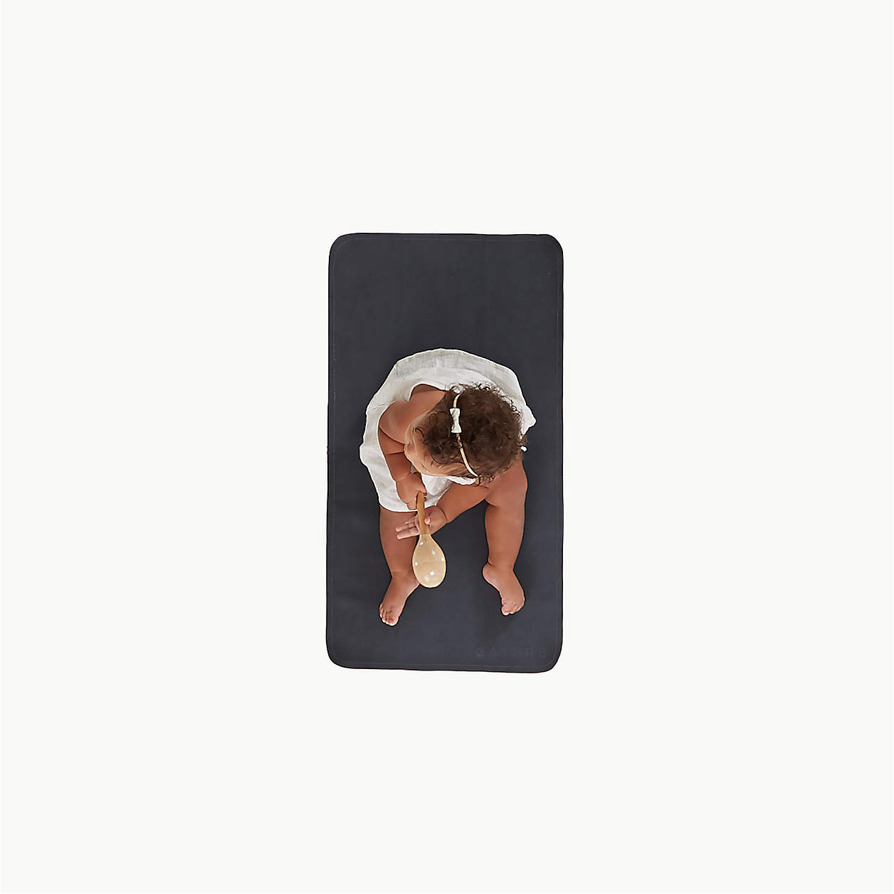 Gathre Micro+ Black Bonded Leather Baby Changing Pad/Playmat/Playmat ...