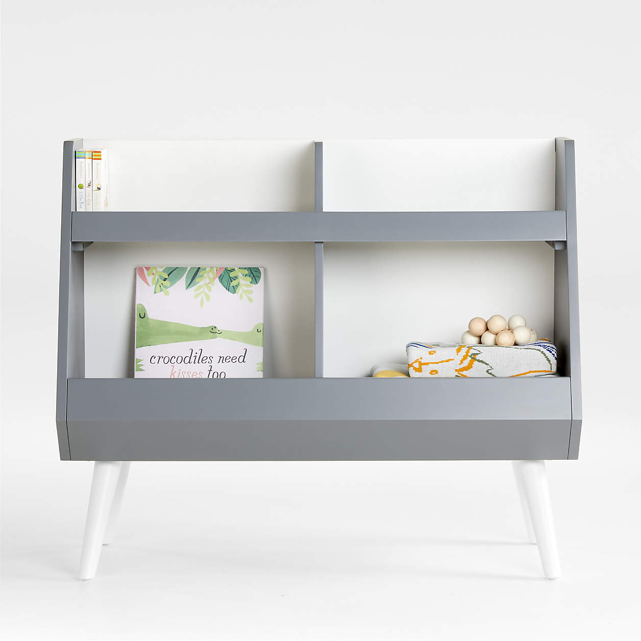 Next Chapter Modern Bookcase (Grey/White) | Crate & Kids