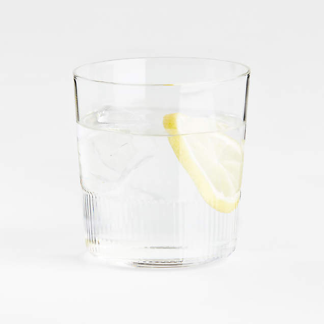 Mid-Ridged Tall Drinking Glass | Crate & Barrel
