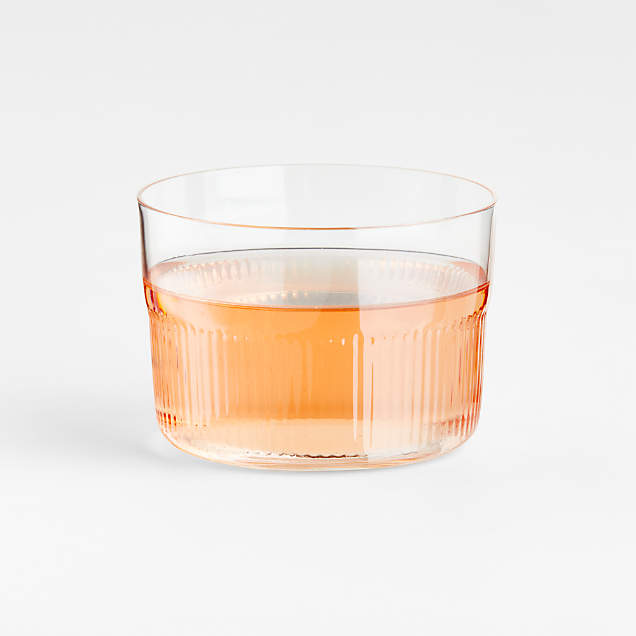 Mid-Ridged Tall Drinking Glass | Crate & Barrel
