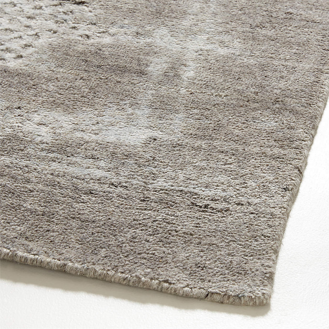 Milano Wool and Viscose Hand-Knotted Brown Rug Swatch 12"x18" | Crate ...