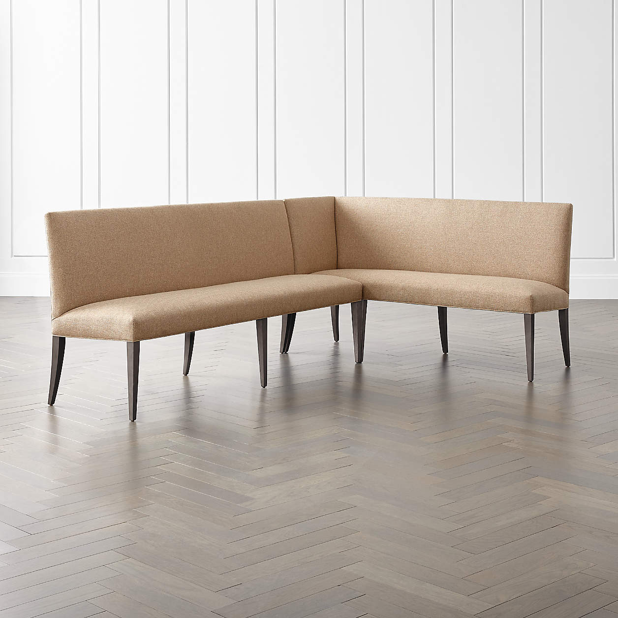 Miles Large Left Facing Corner Banquette | Crate & Barrel