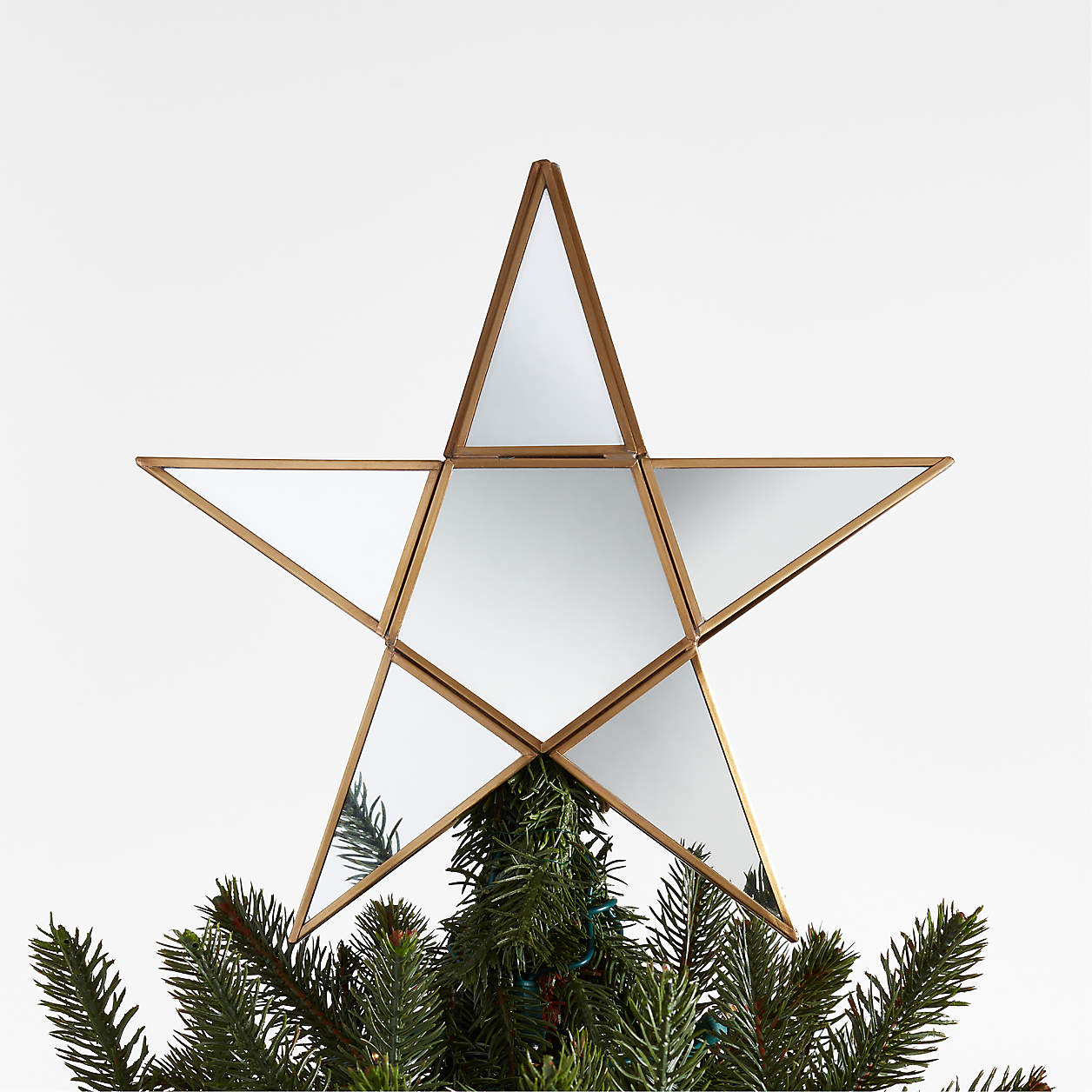 Handmade Mirrored Glass Star Christmas Tree Topper + Reviews | Crate ...