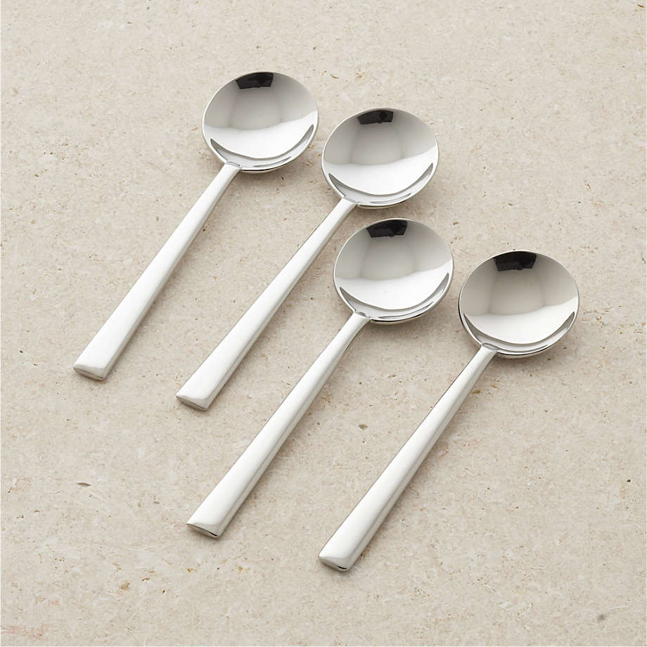 Set of 4 Mix Soup Spoons + Reviews | Crate & Barrel