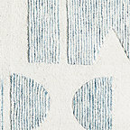 Modern Alphabet Blue Kids Wool Area Rug 6x9 | Crate & Kids