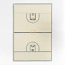 Modern Basketball Court Wool Kids Colorful Area Rug 5x8 + Reviews ...