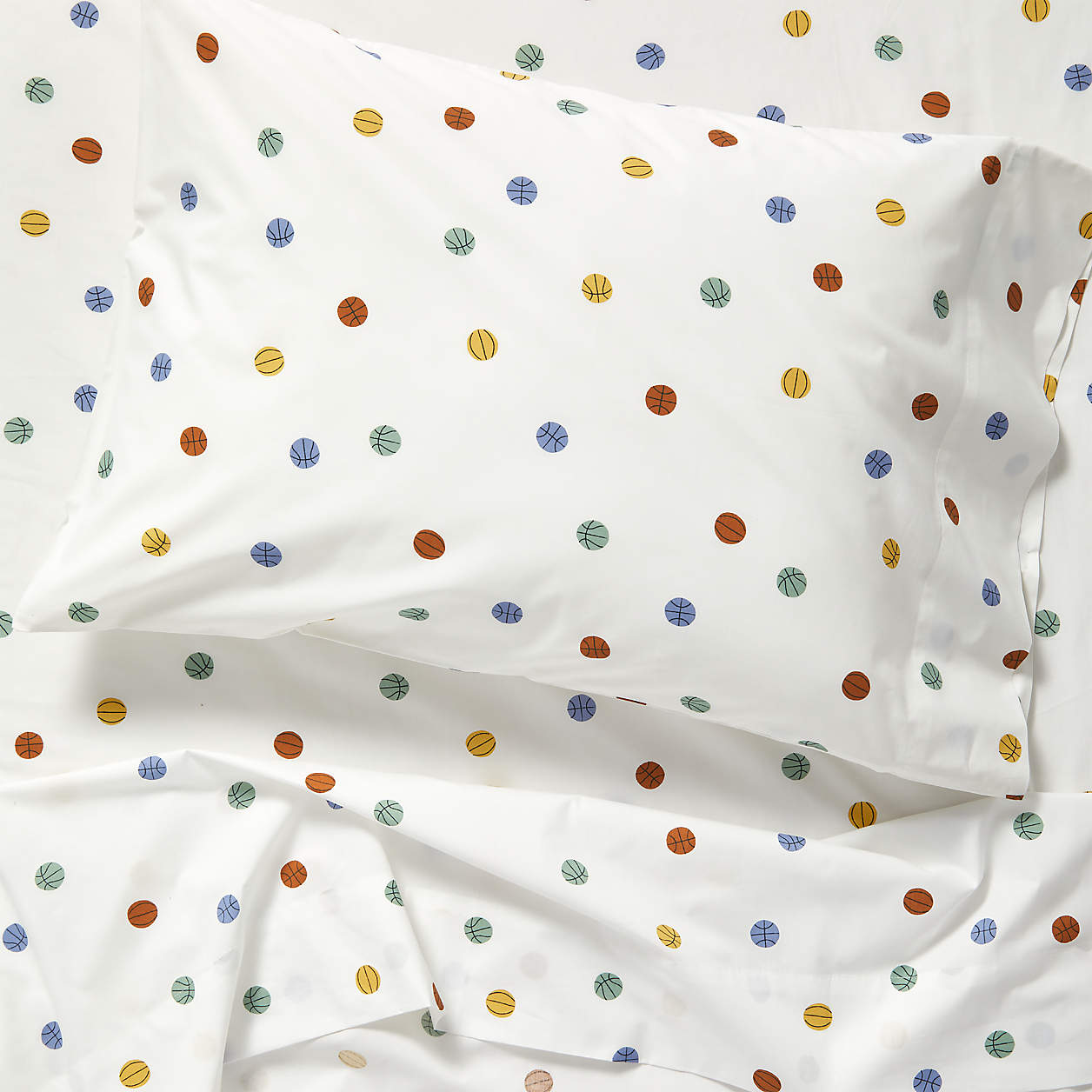 Kids Grey Windowpane Plaid Cotton Bedding Bundle Set | Crate & Kids