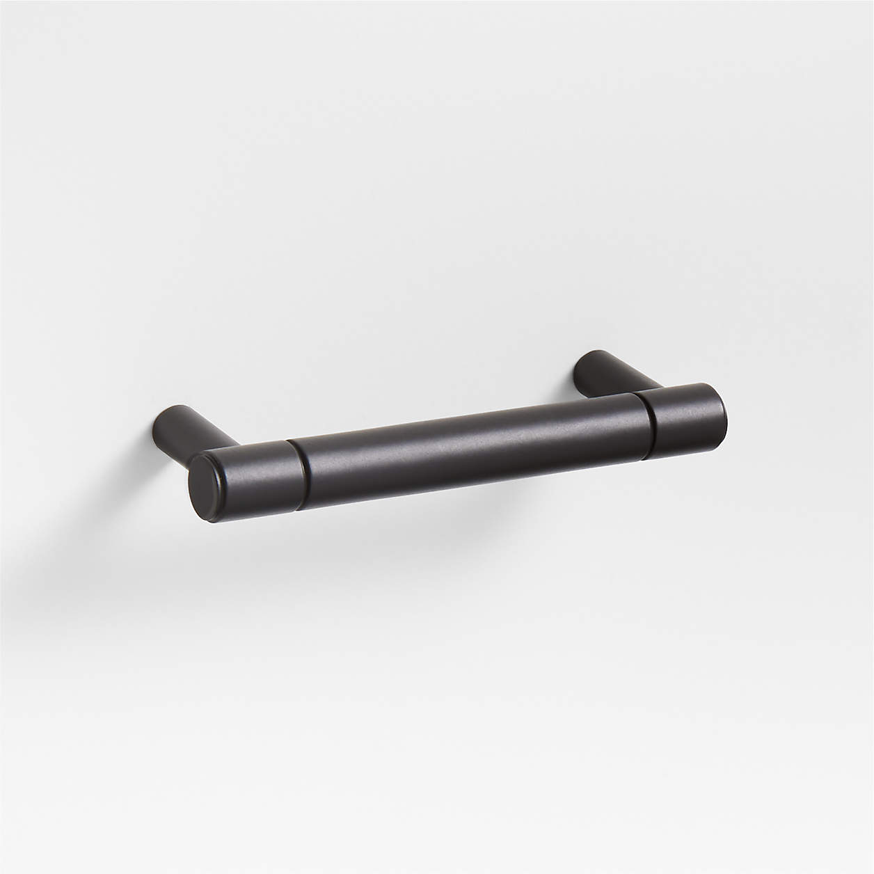 Modern 3" Flat-End Matte Black Cabinet Drawer Bar Pull | Crate & Barrel ...