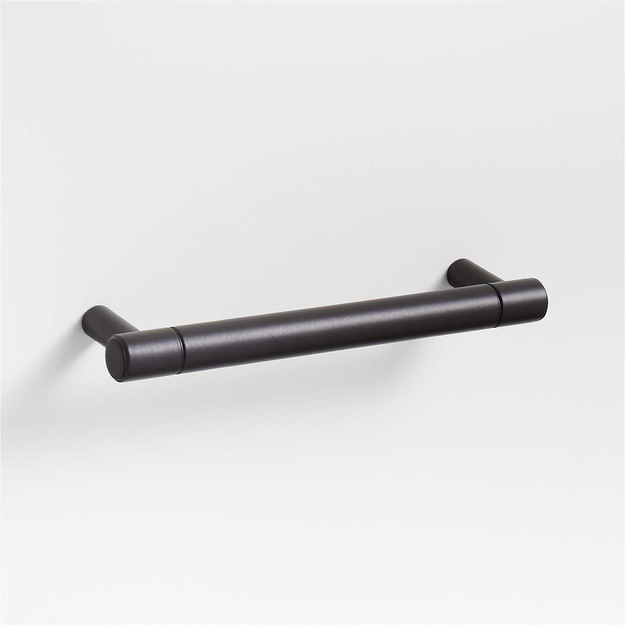 Modern 4" Flat-End Matte Black Cabinet Drawer Bar Pull + Reviews ...