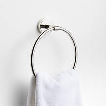 Modern Flat-End Polished Chrome Bathroom Hand Towel Ring + Reviews ...