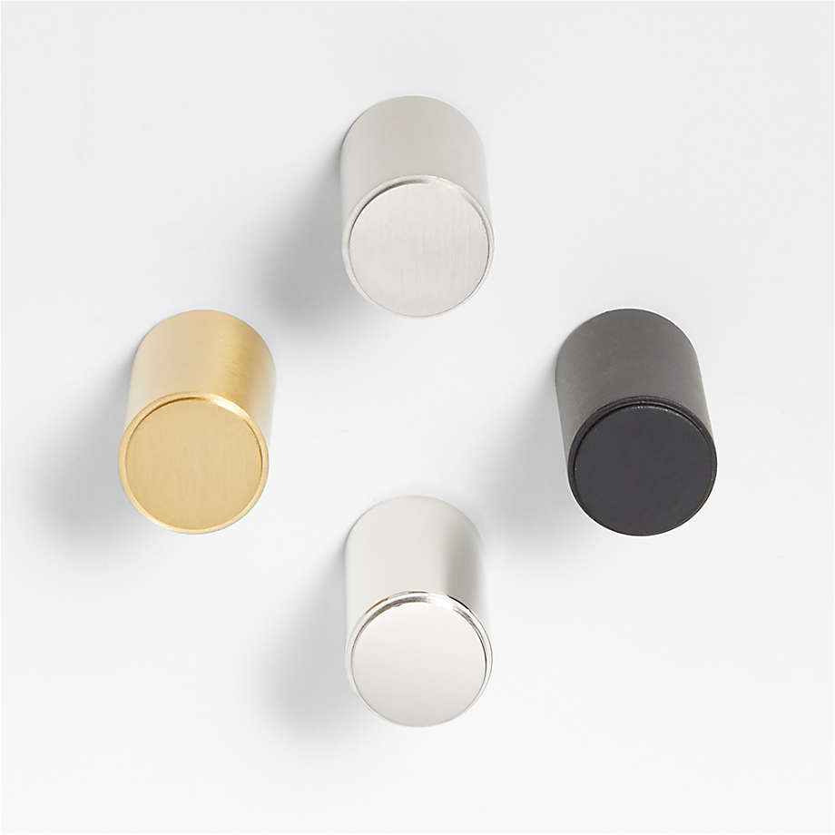 Modern Flat-End Cylinder Cabinet Knobs | Crate & Barrel