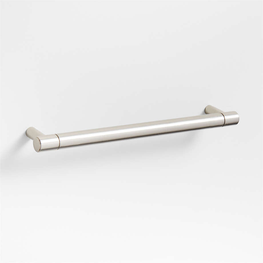 Modern 6" Flat-End Brushed Nickel Cabinet Drawer Bar Pull + Reviews ...