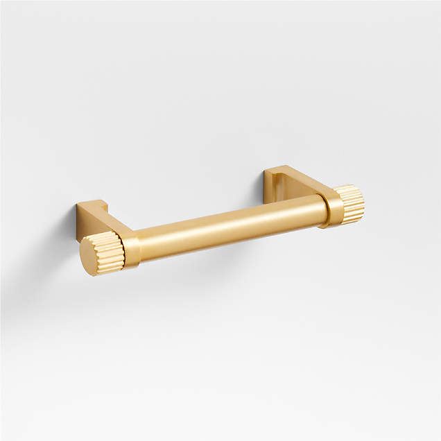 Triangle 3" Brass Bar Pull + Reviews | Crate & Barrel Canada