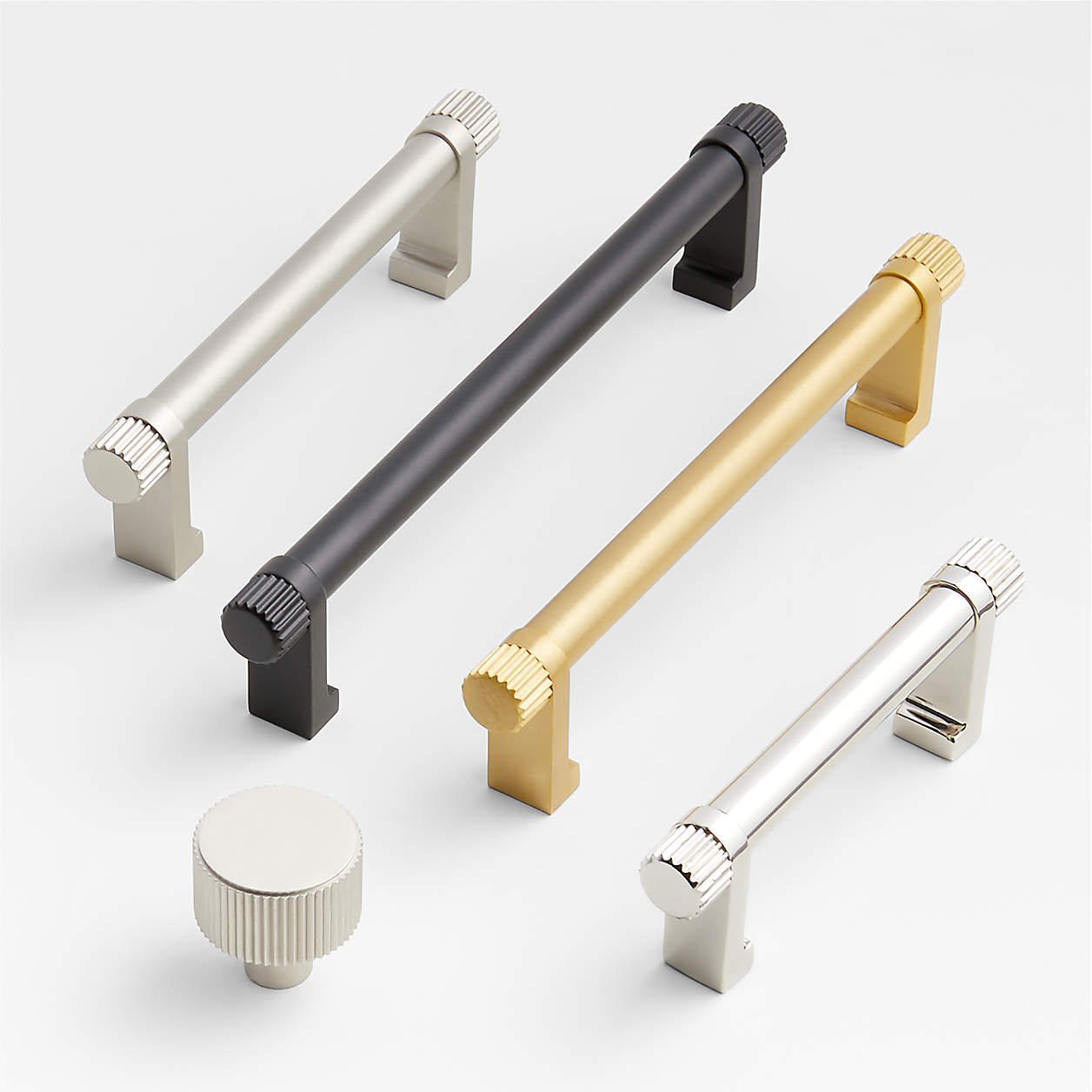 Modern Fluted Bath Hardware Collection | Crate & Barrel
