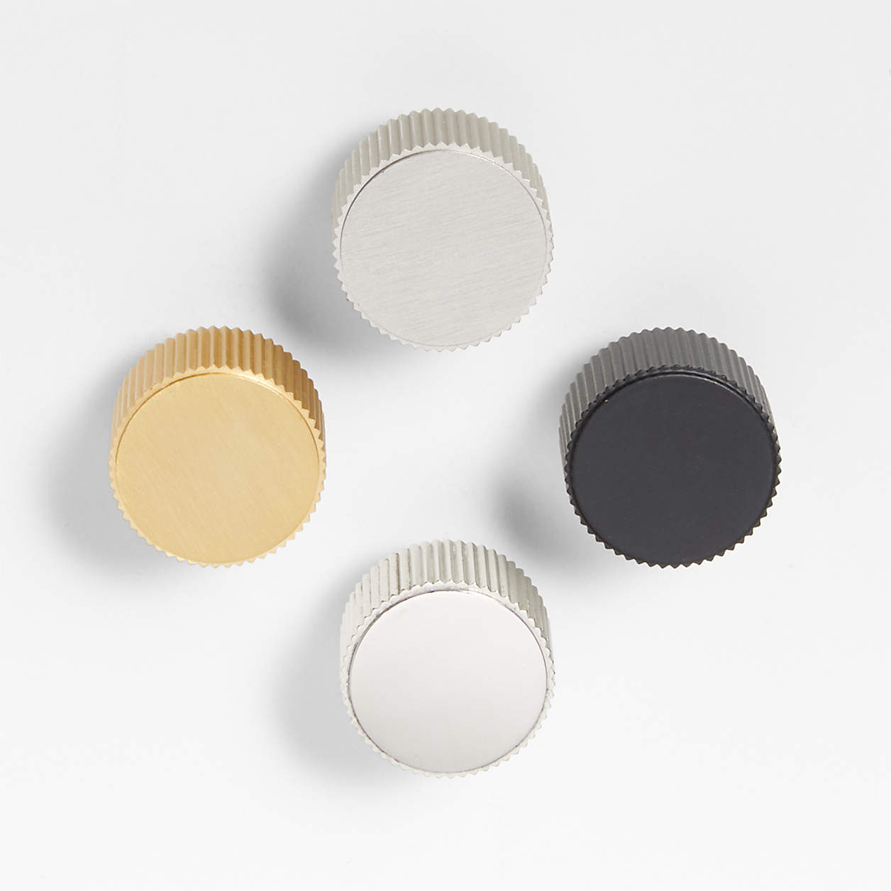 Modern Fluted Cabinet Knobs | Crate & Barrel Canada