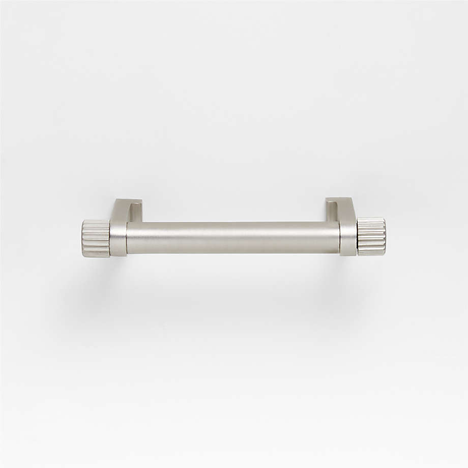 Modern Fluted Brushed Nickel Cabinet Knob + Reviews | Crate & Barrel Canada