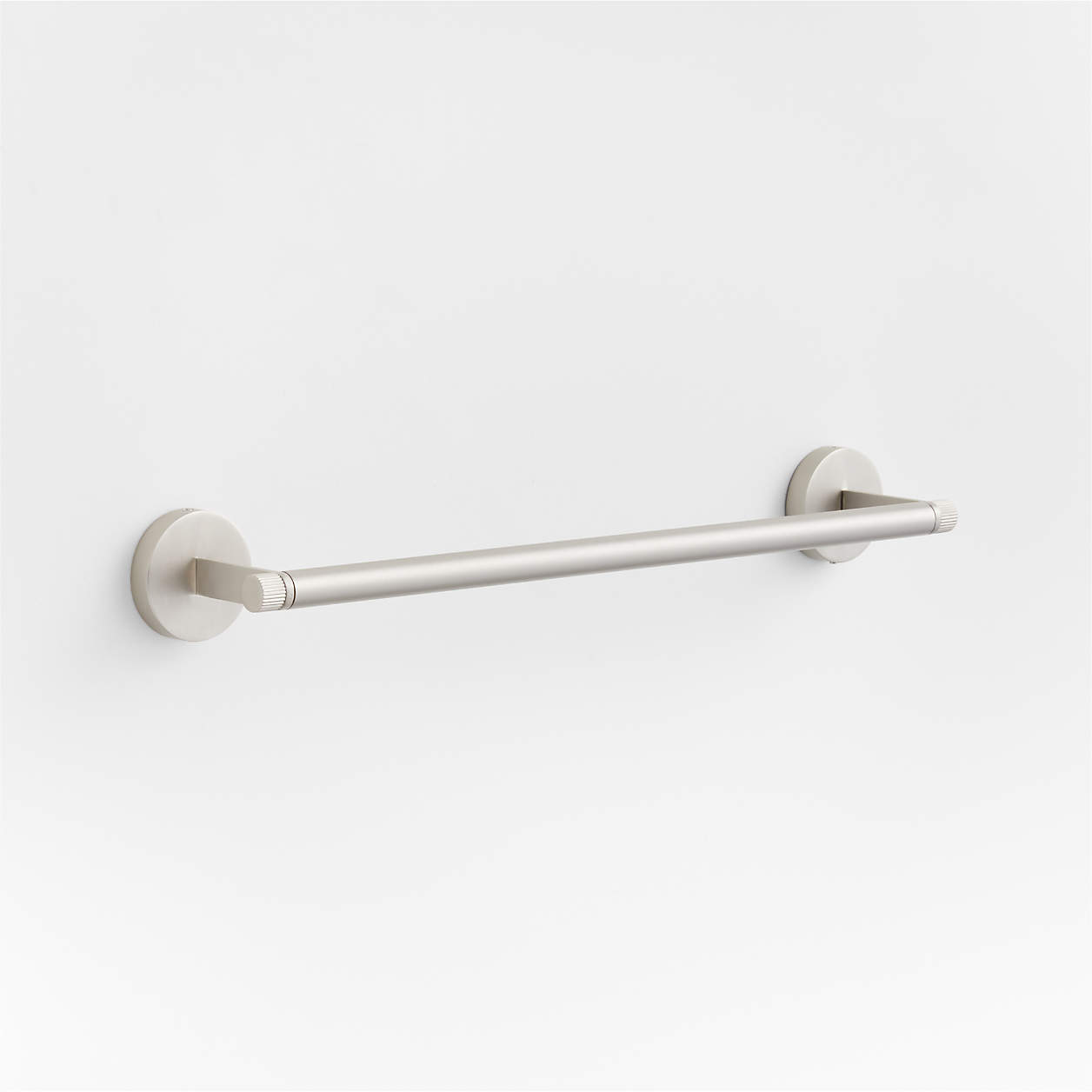 Modern Fluted Brushed Brushed Brass Cabinet Knob + Reviews | Crate & Barrel