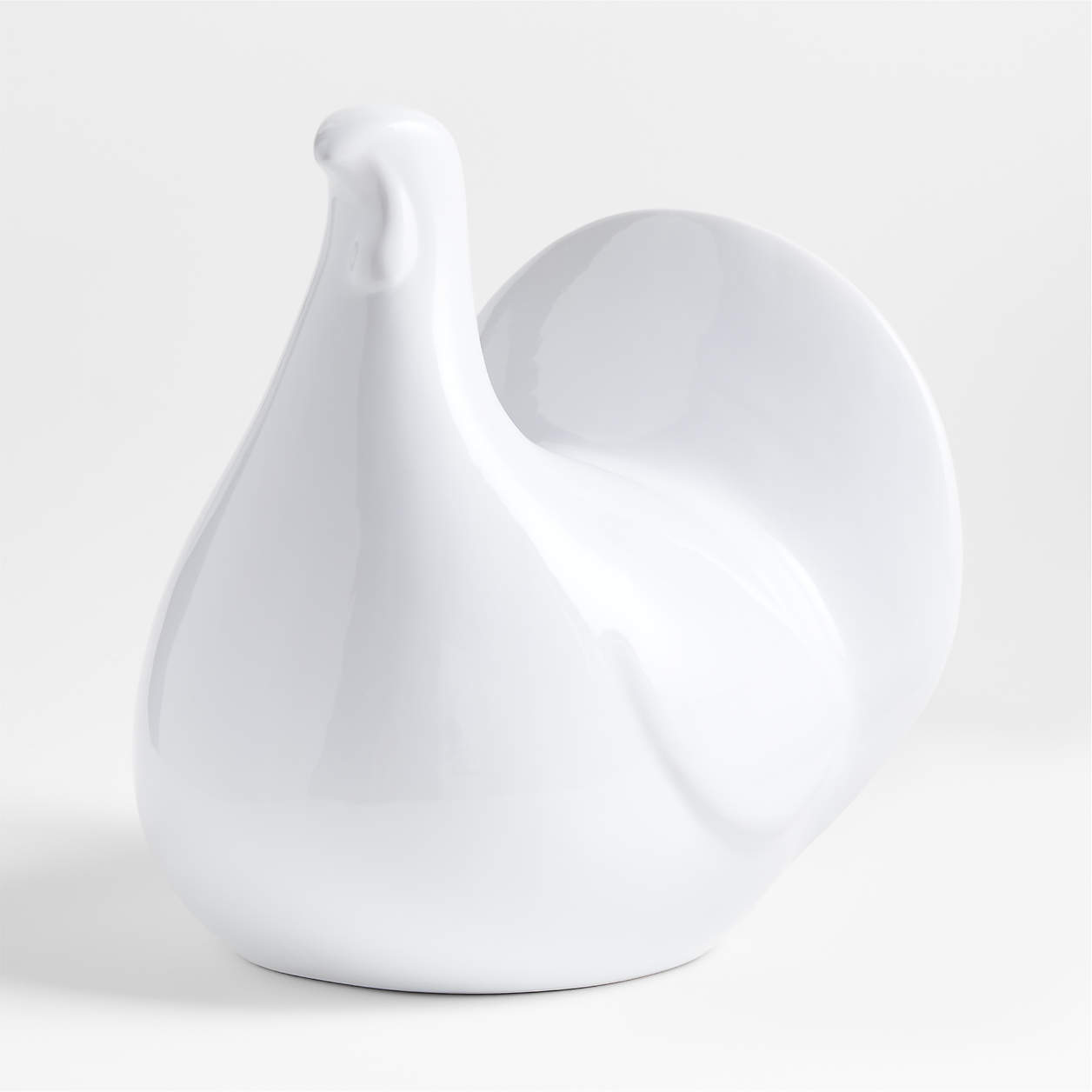 Modern White Ceramic Thanksgiving Turkey Sculpture + Reviews | Crate ...