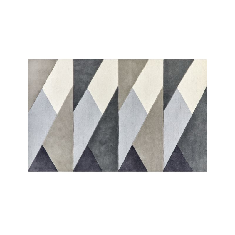 Grey Modern Geometric Kids Rug 8'x10' + Reviews | Crate & Kids