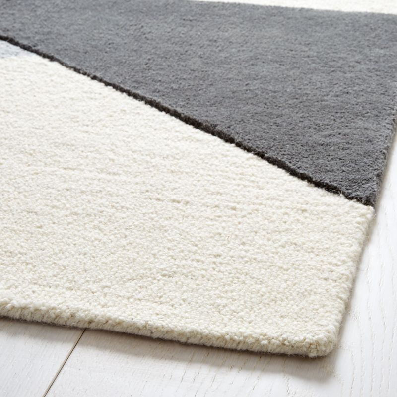 Grey Modern Geometric Kids Rug 8'x10' + Reviews | Crate & Kids