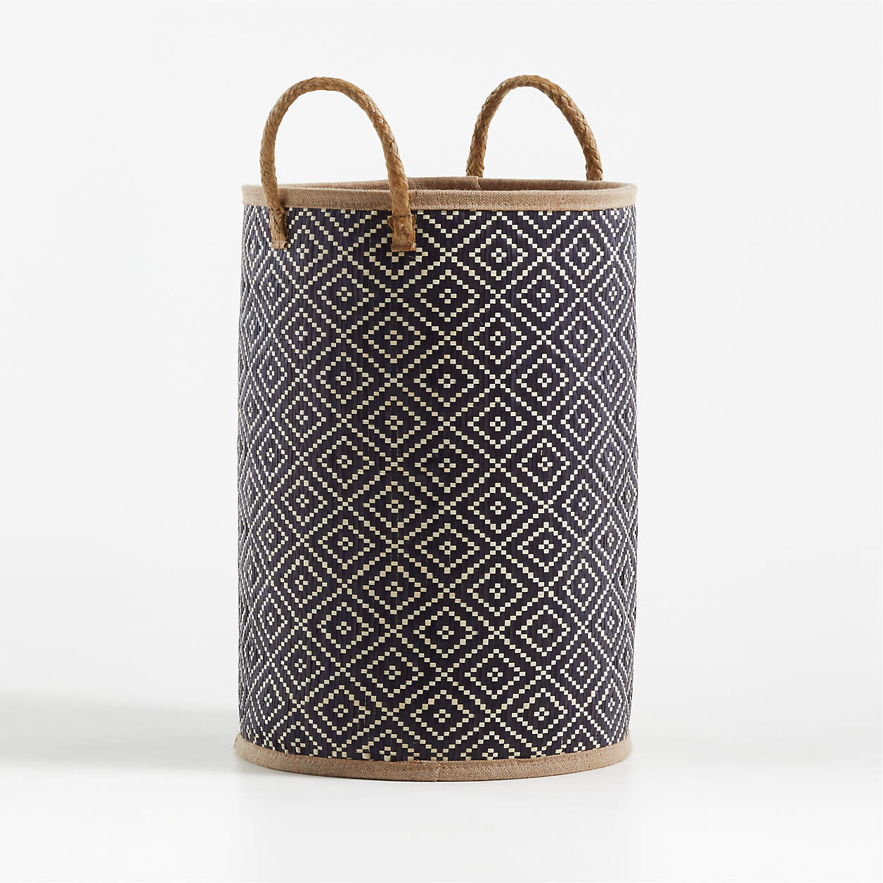 Geo Weave Modern Hamper + Reviews | Crate and Barrel