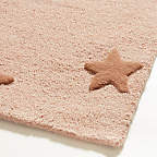 Modern Star Wool Elegant Pink Kids Area Rug 5x8 | Crate & Kids