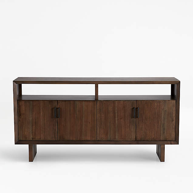 Marin Shiitake Bar Cabinet with Storage + Reviews | Crate & Barrel Canada