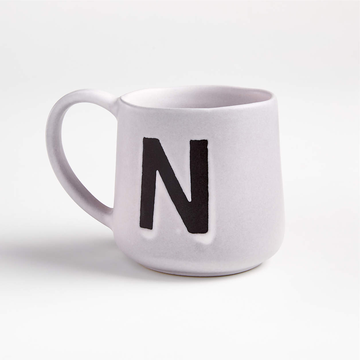 "N" Monogrammed Mug + Reviews | Crate & Barrel