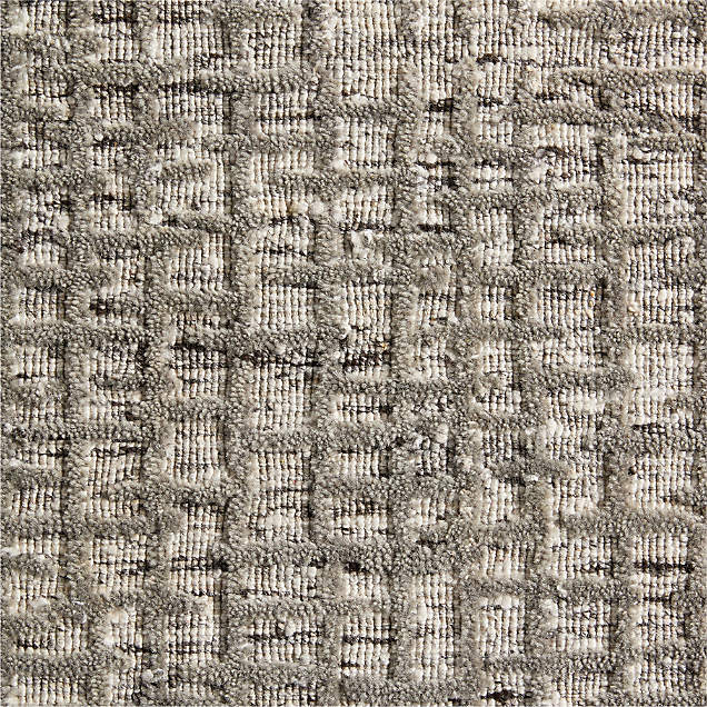 Niseko Pet-Friendly Performance Handwoven Silver Grey Area Rug 6'x9 ...