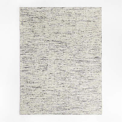 Birch Neutral Wool-Blend Abstract Area Rug 6'x9' + Reviews | Crate & Barrel