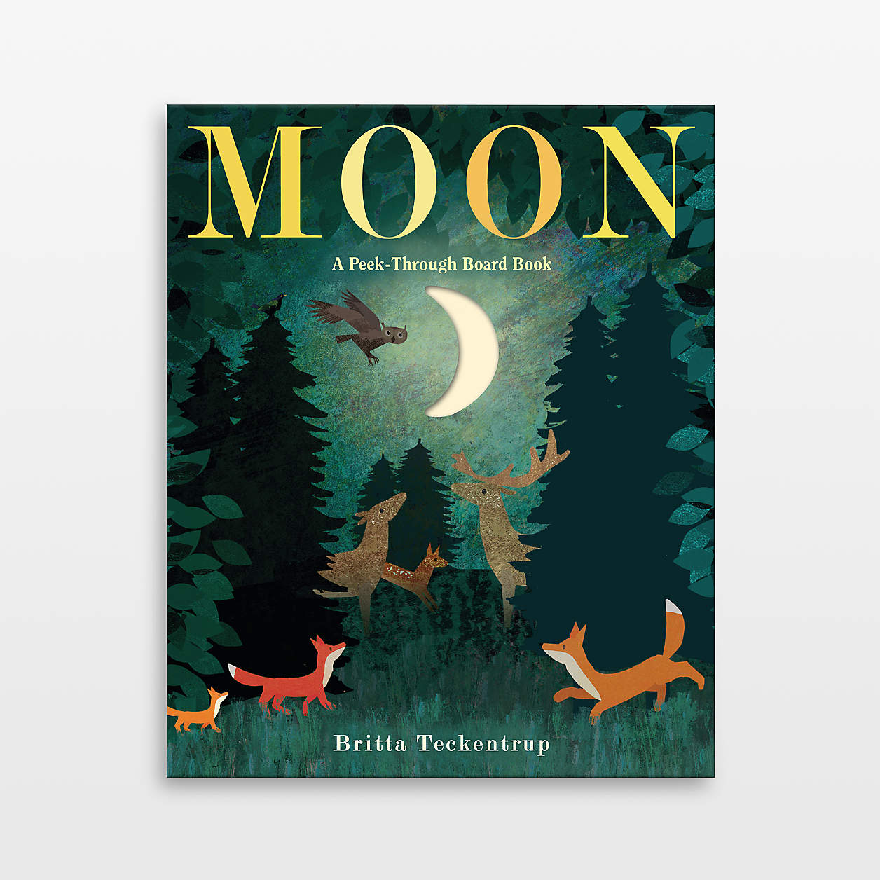 Moon: A Peek-Through Kids Board Book by Britta Teckentrup | Crate & Kids