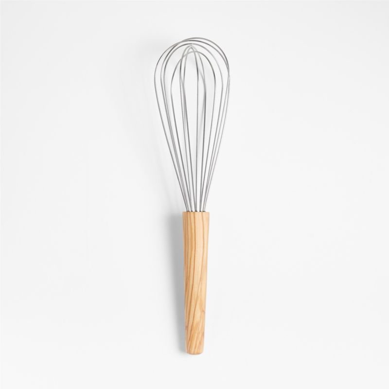 Moreno Olivewood Whisk | Crate & Barrel