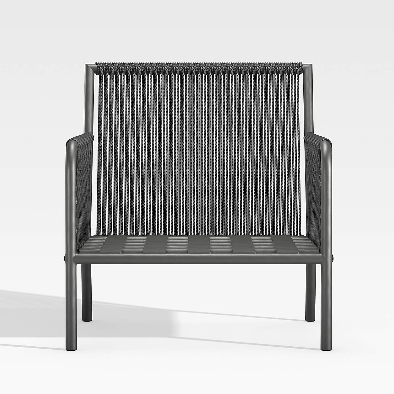 Morocco Graphite Lounge Chair | Crate & Barrel