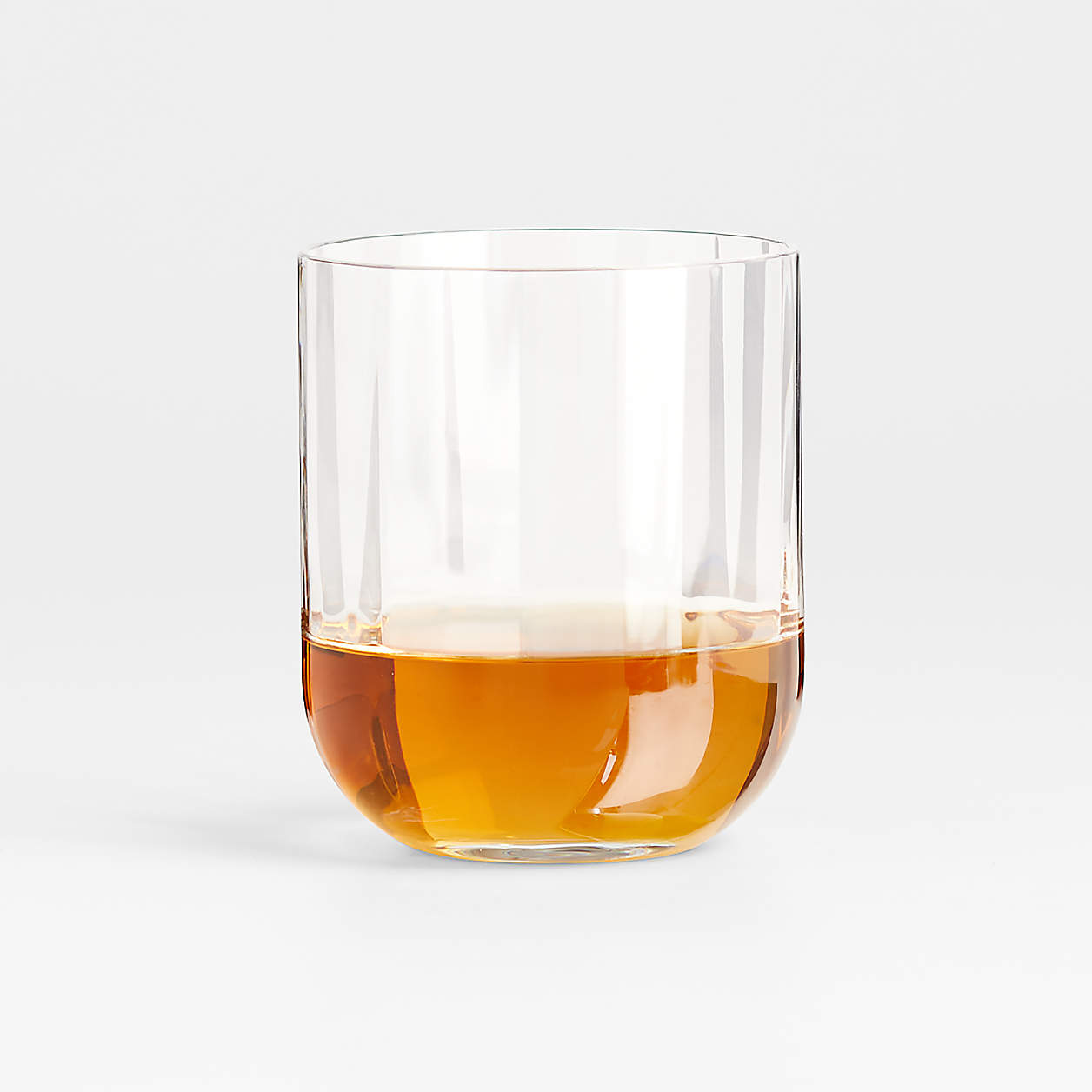 Moxie Optic Double Old-Fashioned Glass + Reviews | Crate & Barrel