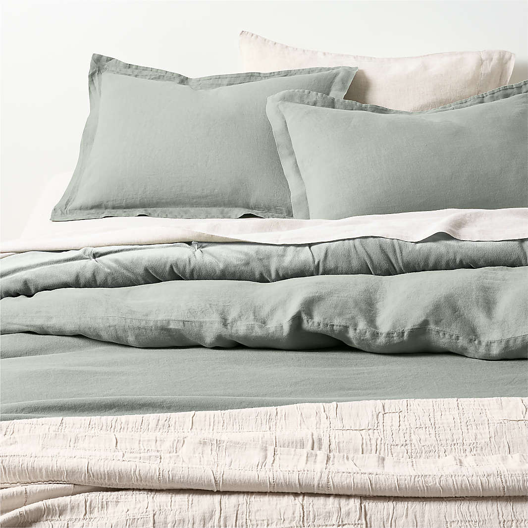 Hemp Bed Sheets, Duvet Covers & Fitted Sheets | Crate & Barrel