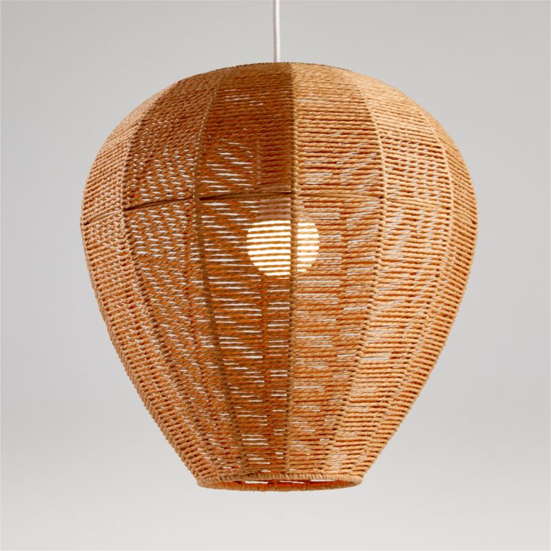 Natural Woven Rope Pendant + Reviews | Crate & Kids