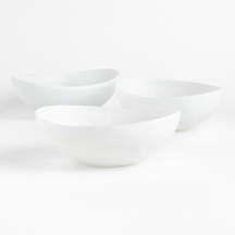 Naya White Resin Serving Bowl + Reviews | Crate & Barrel Canada