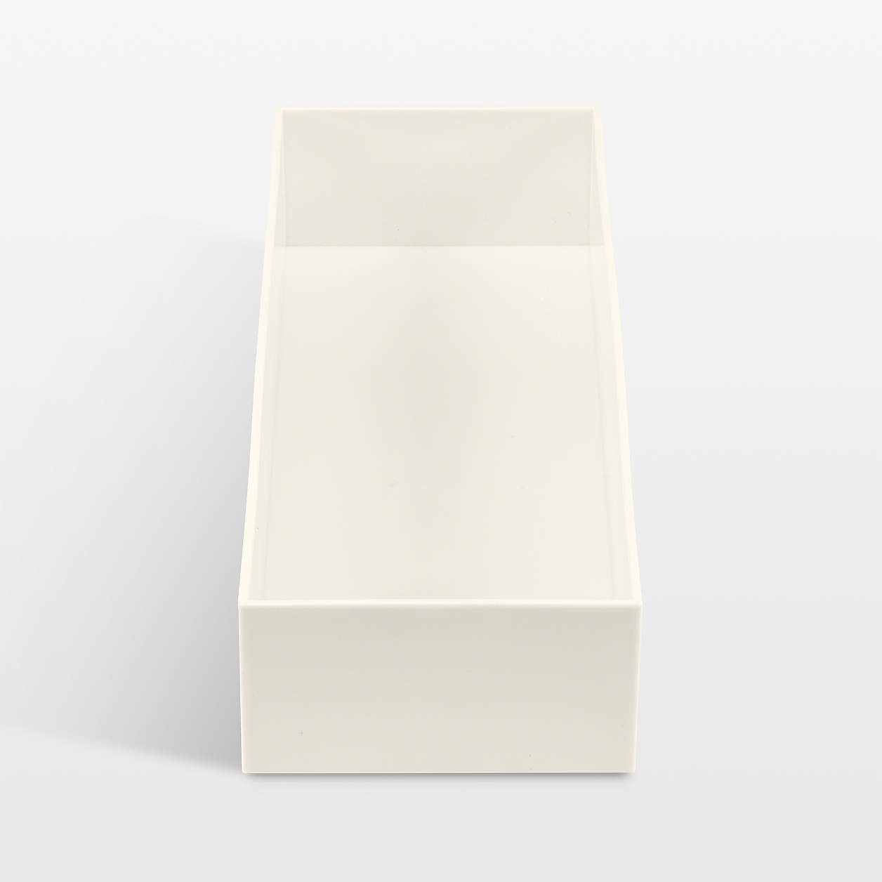 NeatMethod Everyday Bone White 4"x12" Drawer Insert | Crate & Barrel