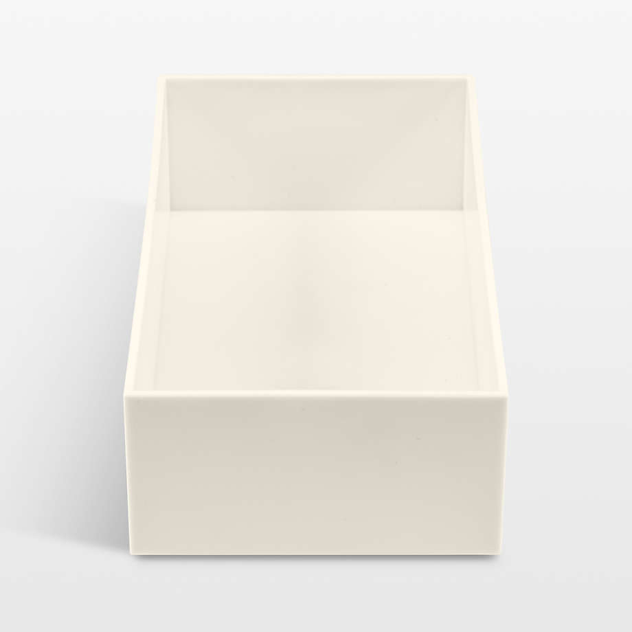 NeatMethod Everyday Bone White 4"x8" Drawer Insert | Crate & Barrel